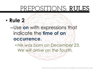 Prepositions | PPT
