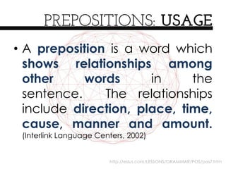 Prepositions | PPT