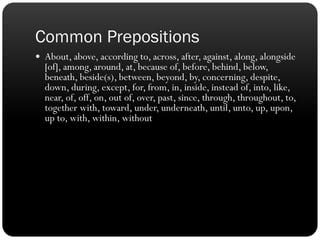 Prepositions | PPT