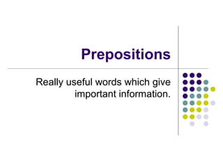 Prepositions | PPT