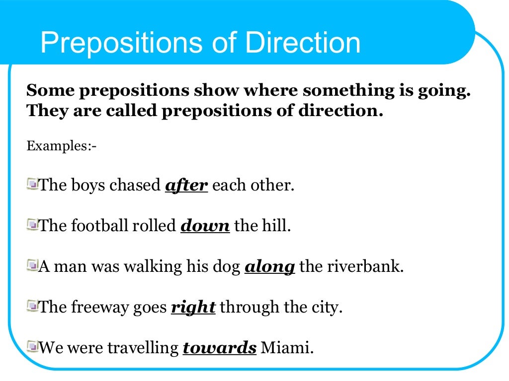 Prepositions