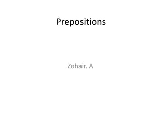 Prepositions | PPT