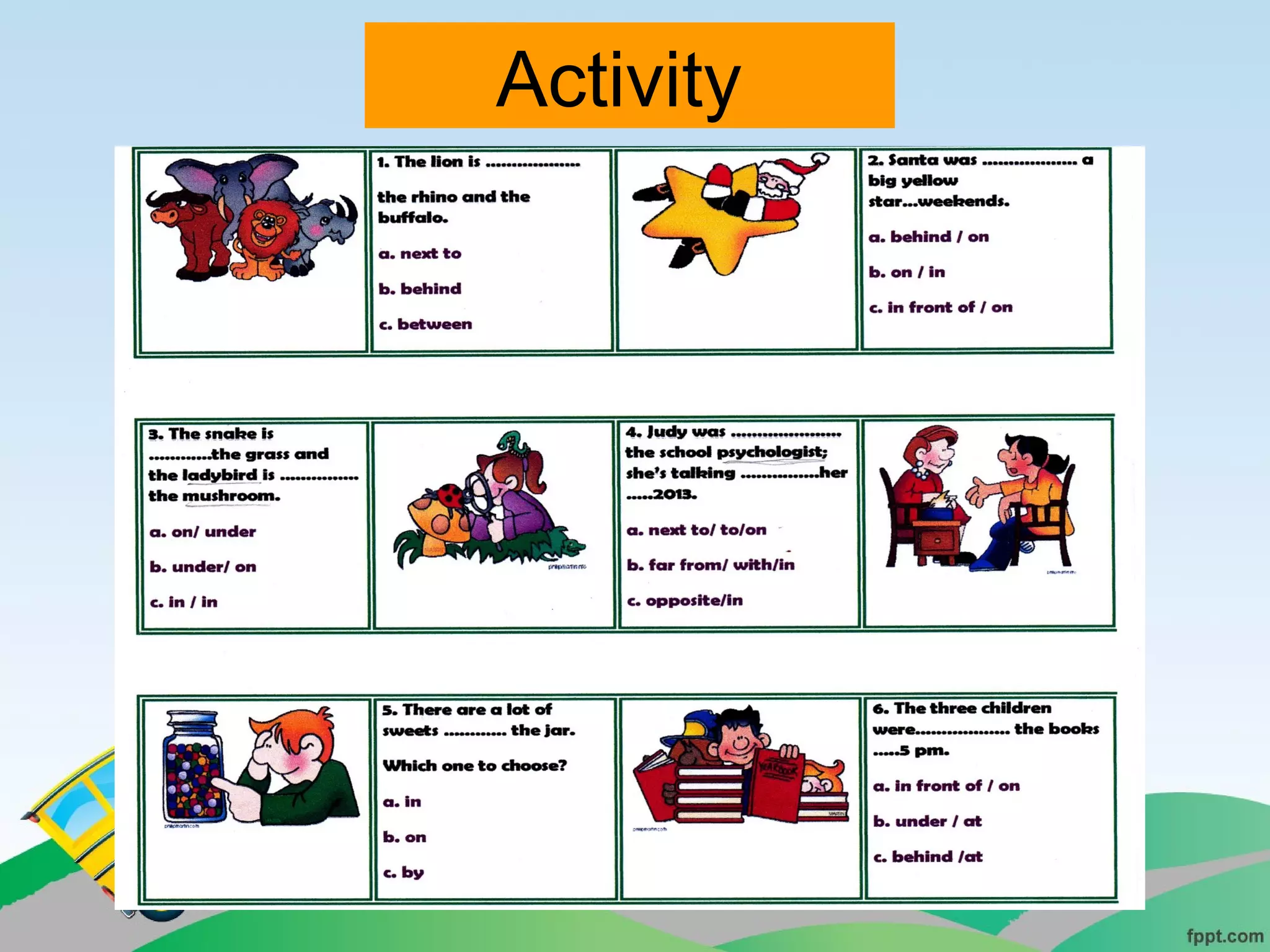 Prepositions of Place | PPT