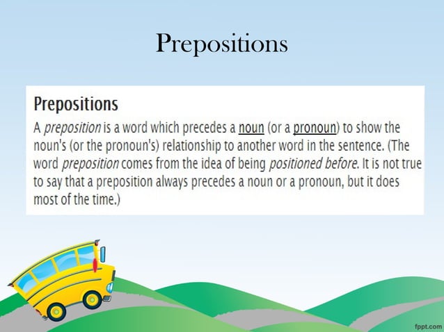 Prepositions of Place | PPT