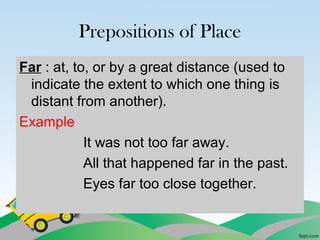 Far Preposition