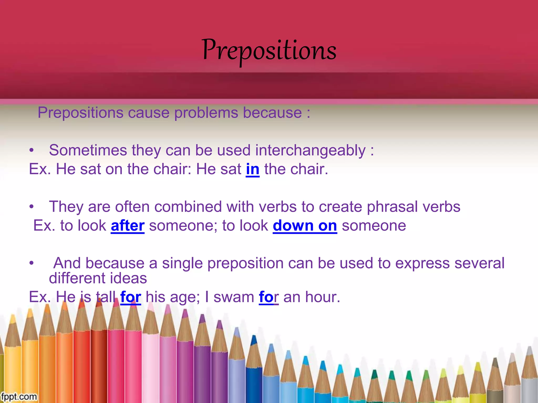Prepositions | PPTX