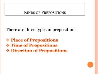 Prepositions | PPTX