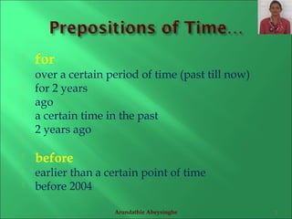 Prepositions - By Arundathie Abeysinghe | PPT