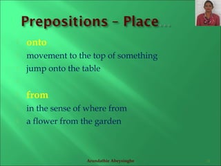 On Top Of Preposition