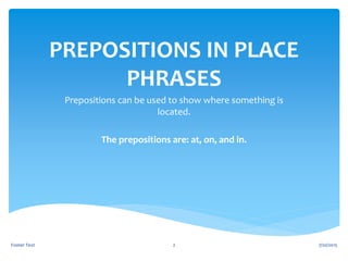 Prepositions | PPT