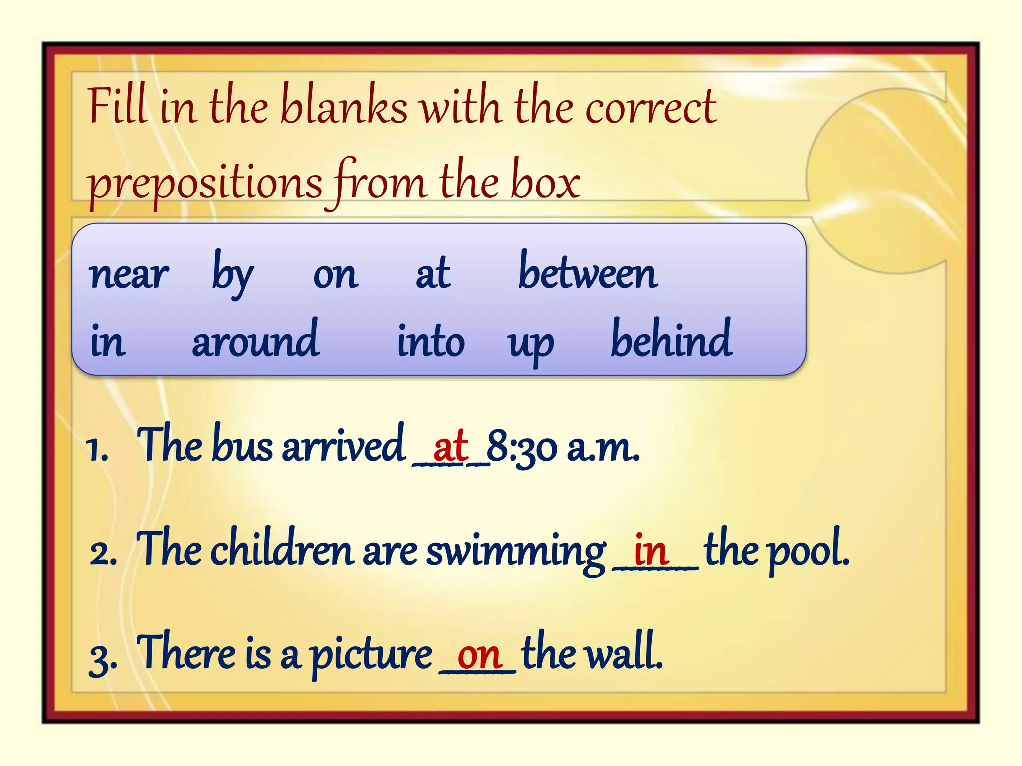Prepositions. Part 1 | PPTX