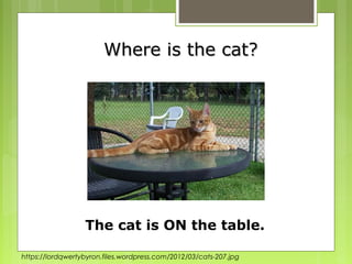 Prepositions of place | PPT