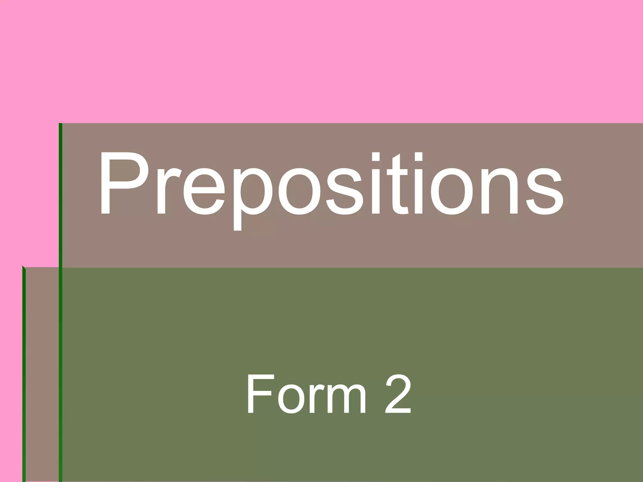 Prepositions | PPT