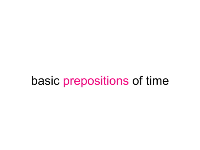 Parts of speech : PREPOSITIONS | PPTX