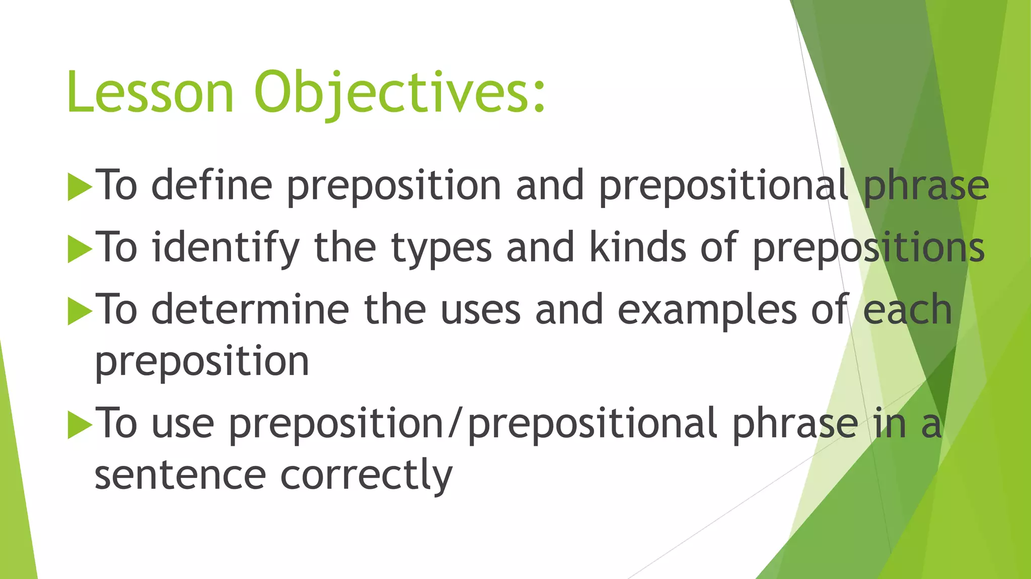 Prepositions | PPTX