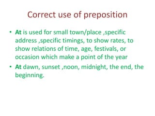 Prepositions | PPTX