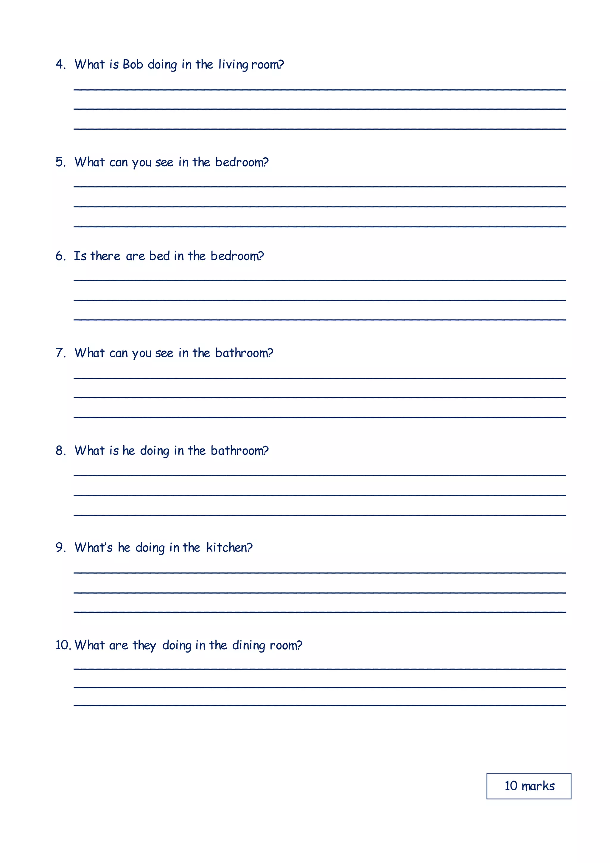 Prepositions worksheet | PDF