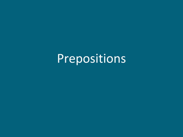 Prepositions (Legal Writing) | PPT | Law