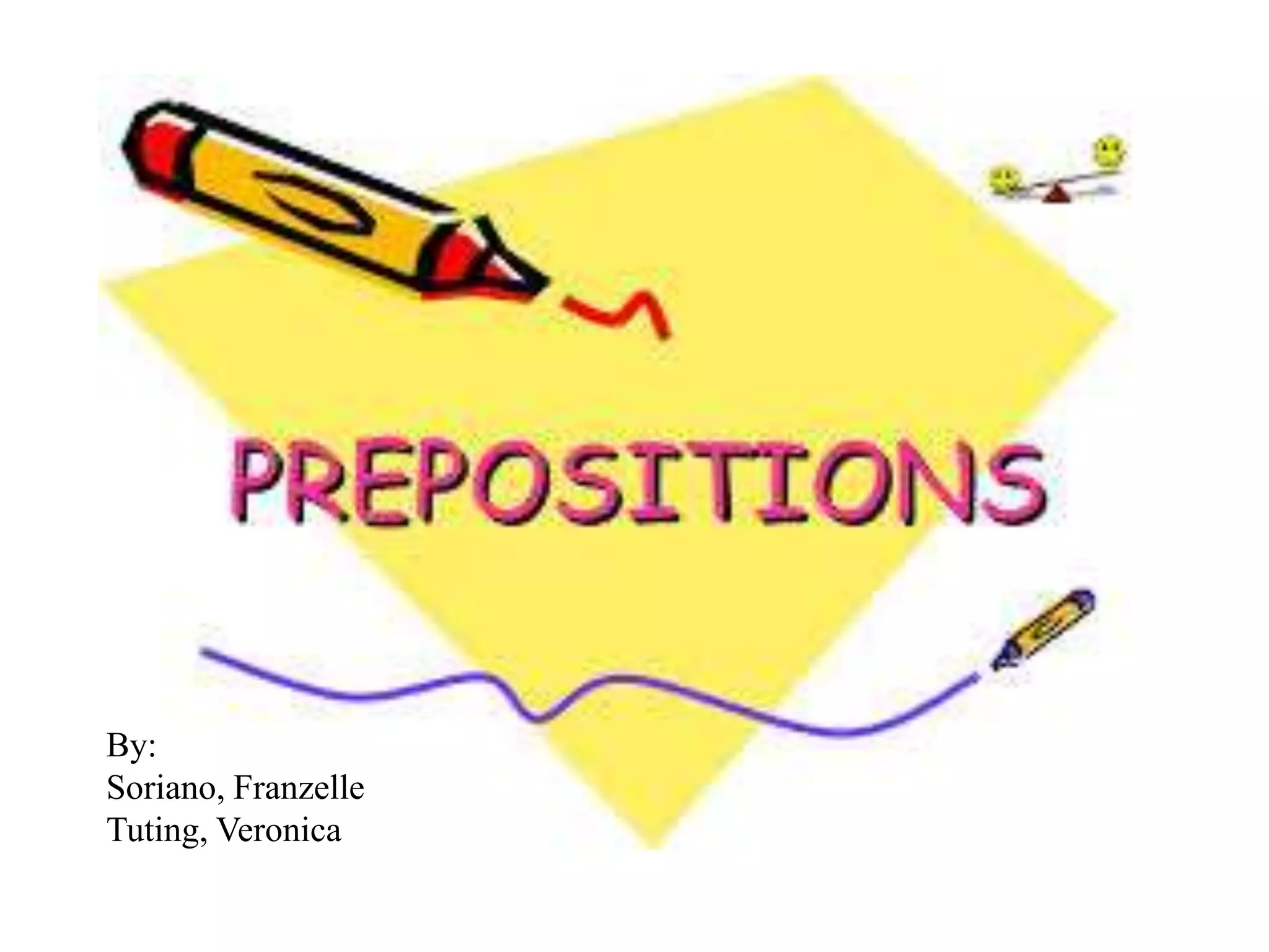 Prepositions | PPTX