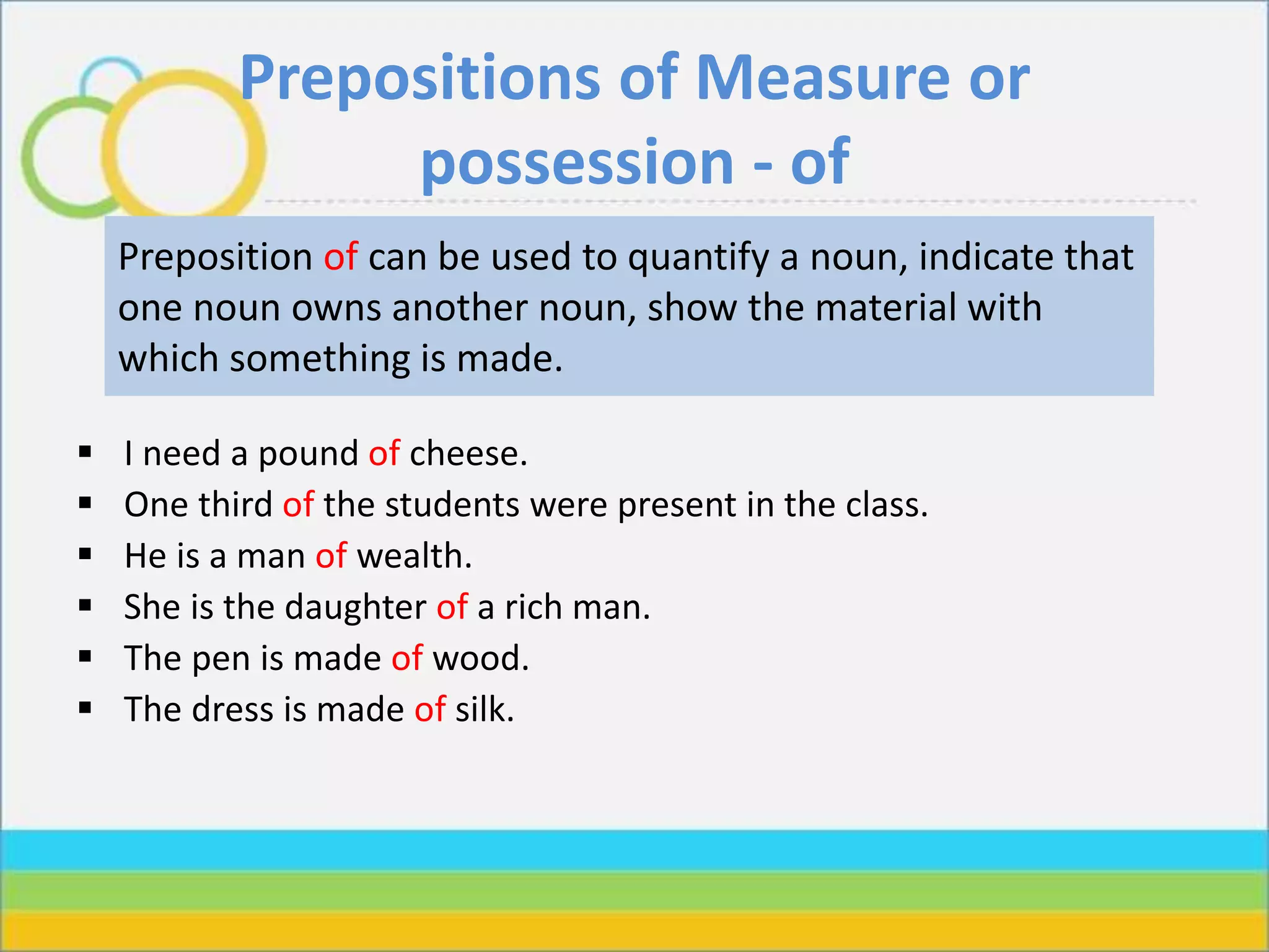What are prepositions? | Kinds of Prepostions | PPTX