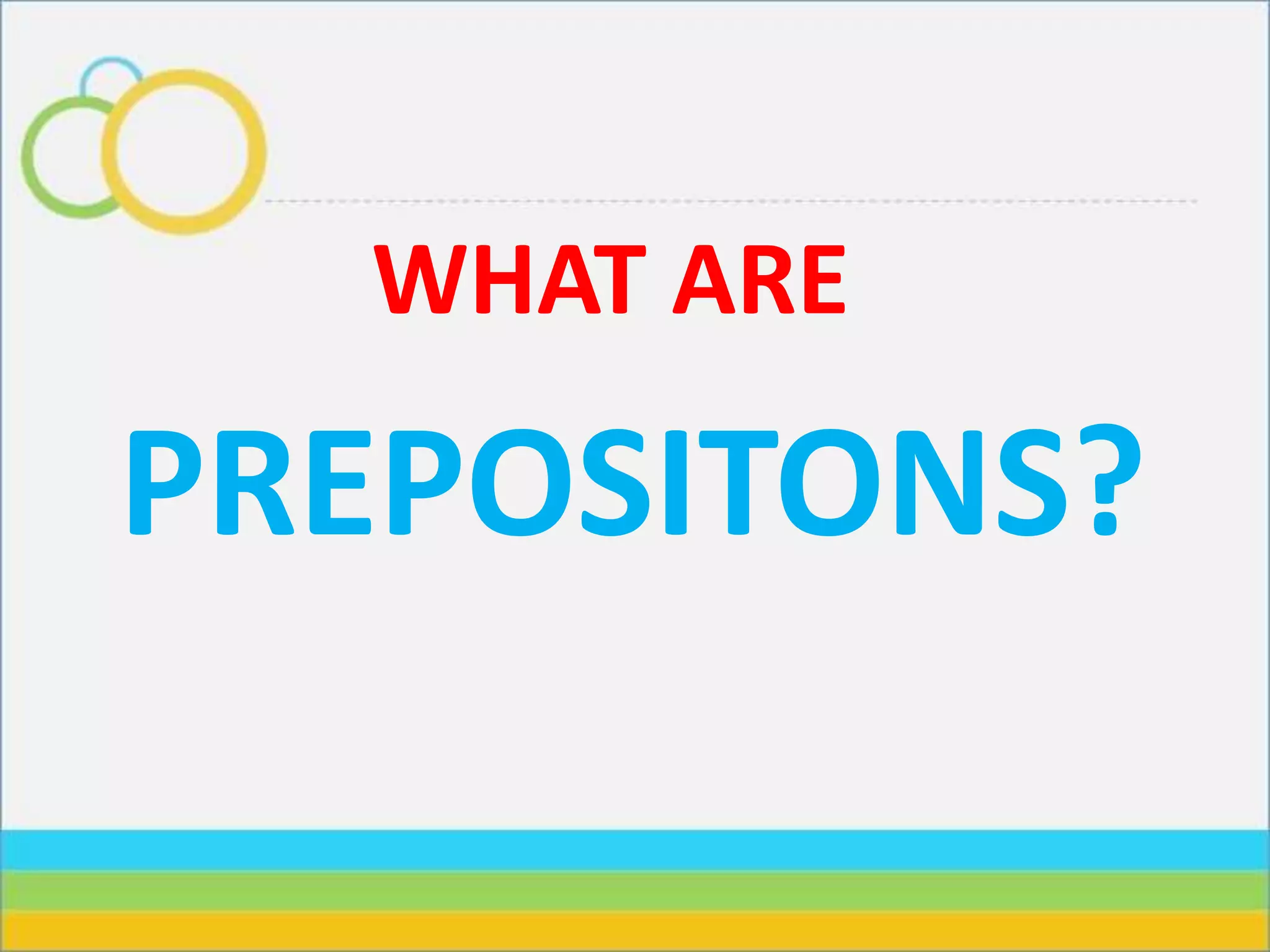 What are prepositions? | Kinds of Prepostions | PPTX