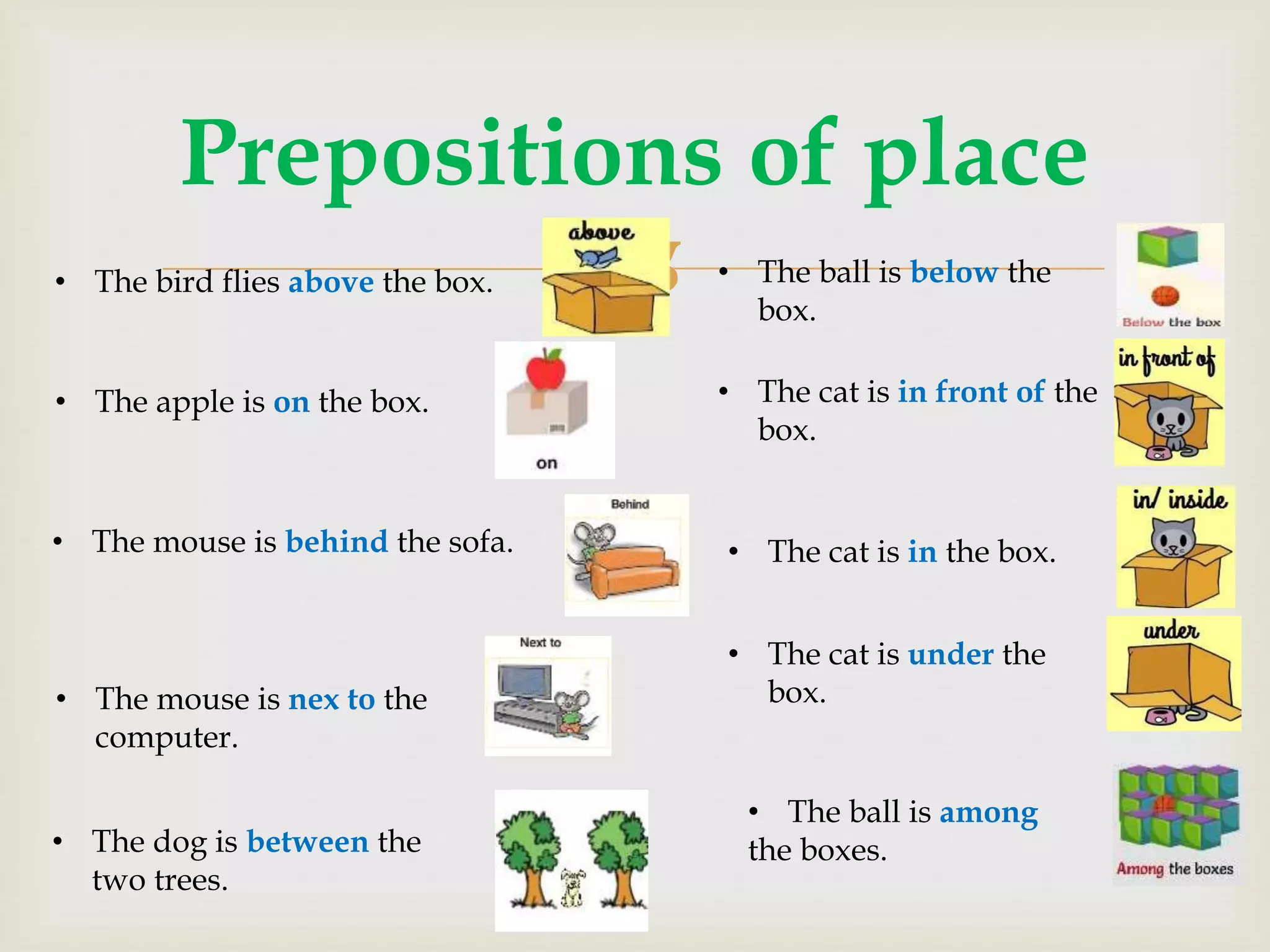 Prepositions | PPTX