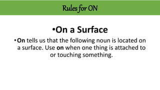 Prepositions | PPTX