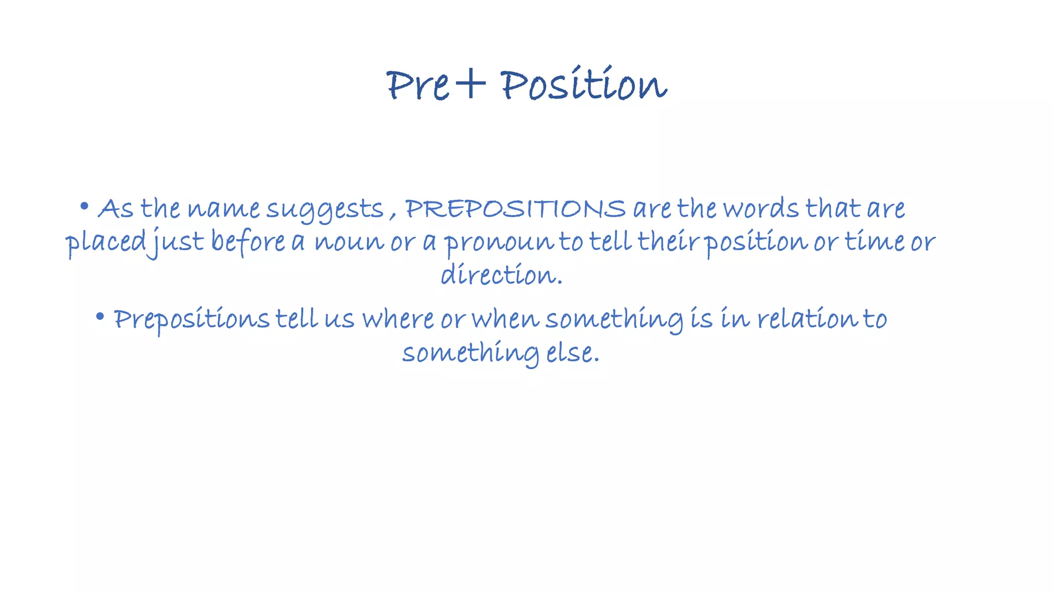 Prepositions | PDF
