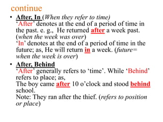 Prepositions and their Uses | PDF