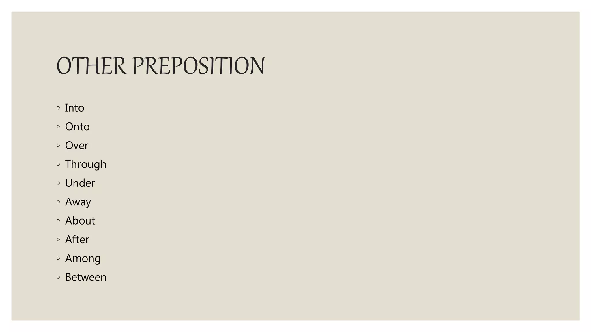 Prepositions | PPTX