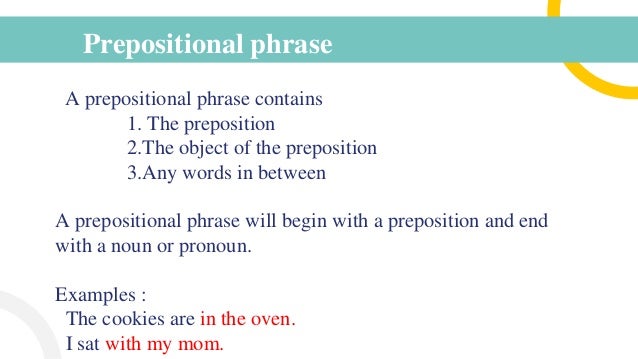 Different types of prepositions with examples | PPTX