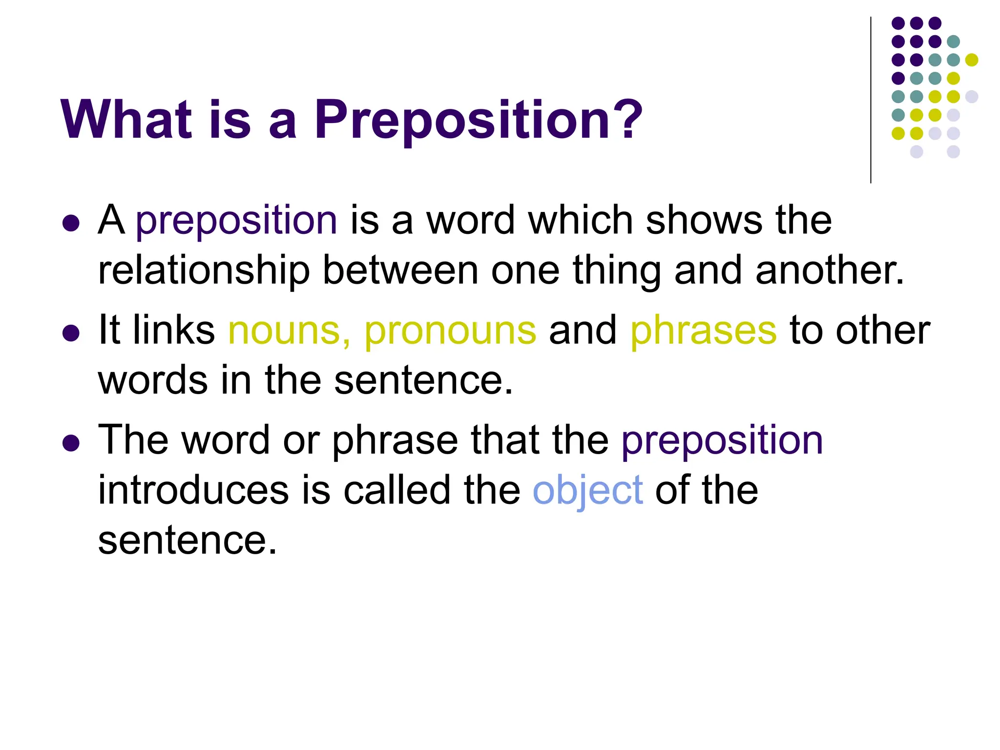 Prepositions in English ESL Learners Easy | PPT