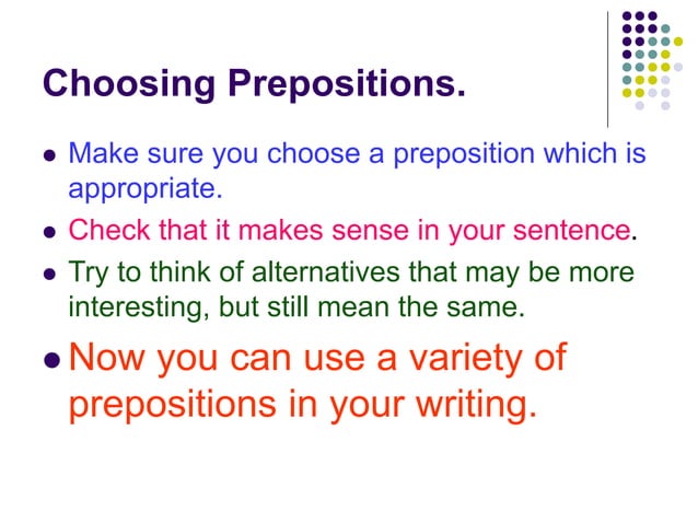 Prepositions in English ESL Learners Easy | PPT