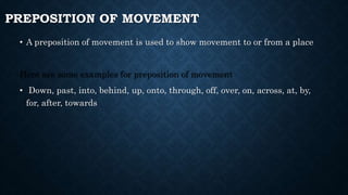 Prepositions and its type and examples .pptx