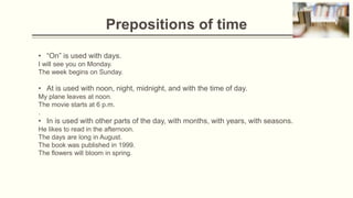 what are the Preposition and what is important of prepositions | PPT
