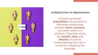 Prepositions- Types. English Grammar.... | PPT