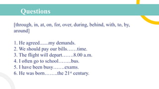 Prepositions: A Visual Guide to Perfect Grammar | PPTX