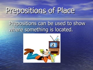 Prepositions Of Place | PPT