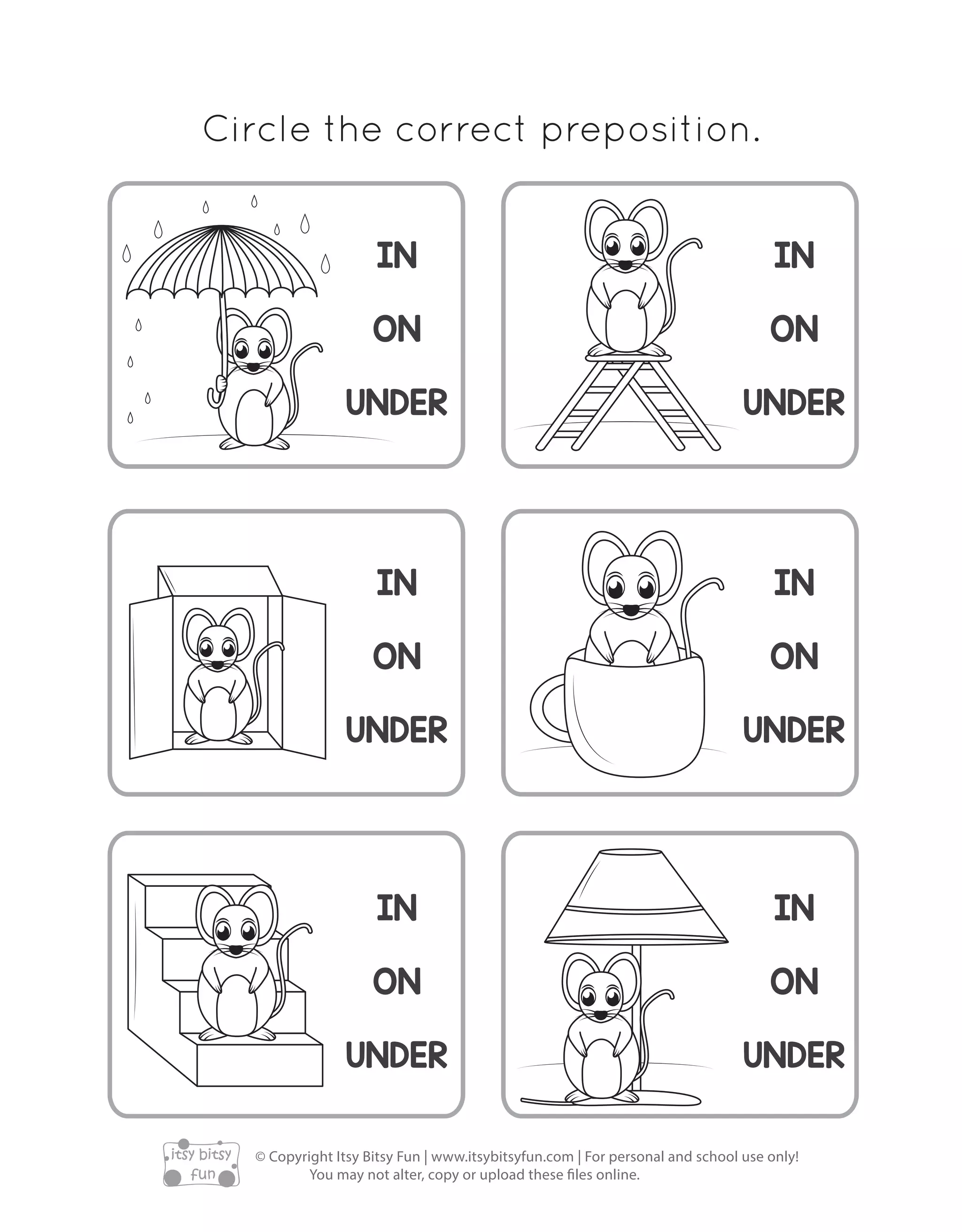 Prepositions of-place-worksheets | PDF