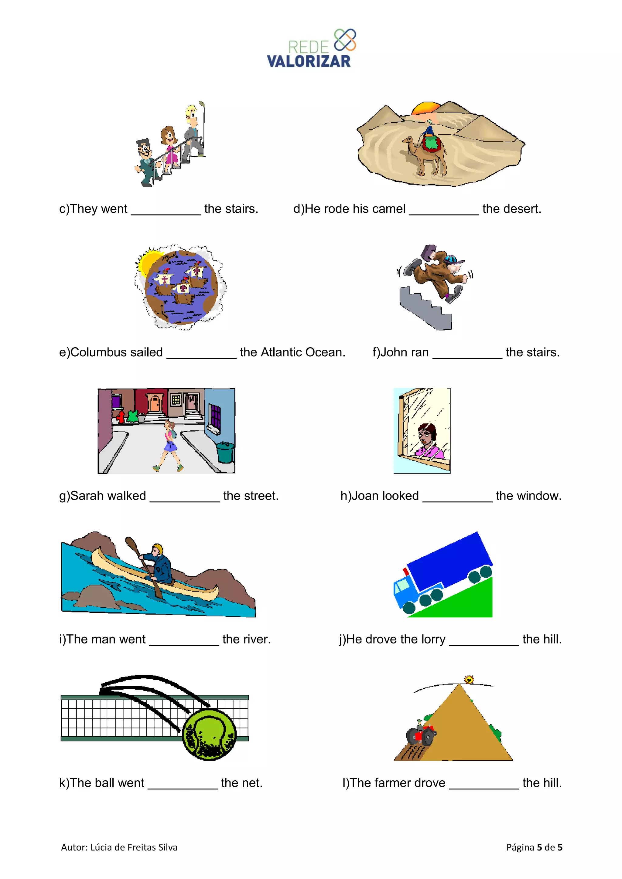 Prepositions time, place and movement | PDF