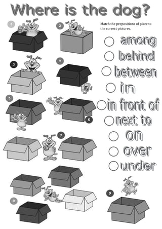 Prepositions where is the dog | PDF