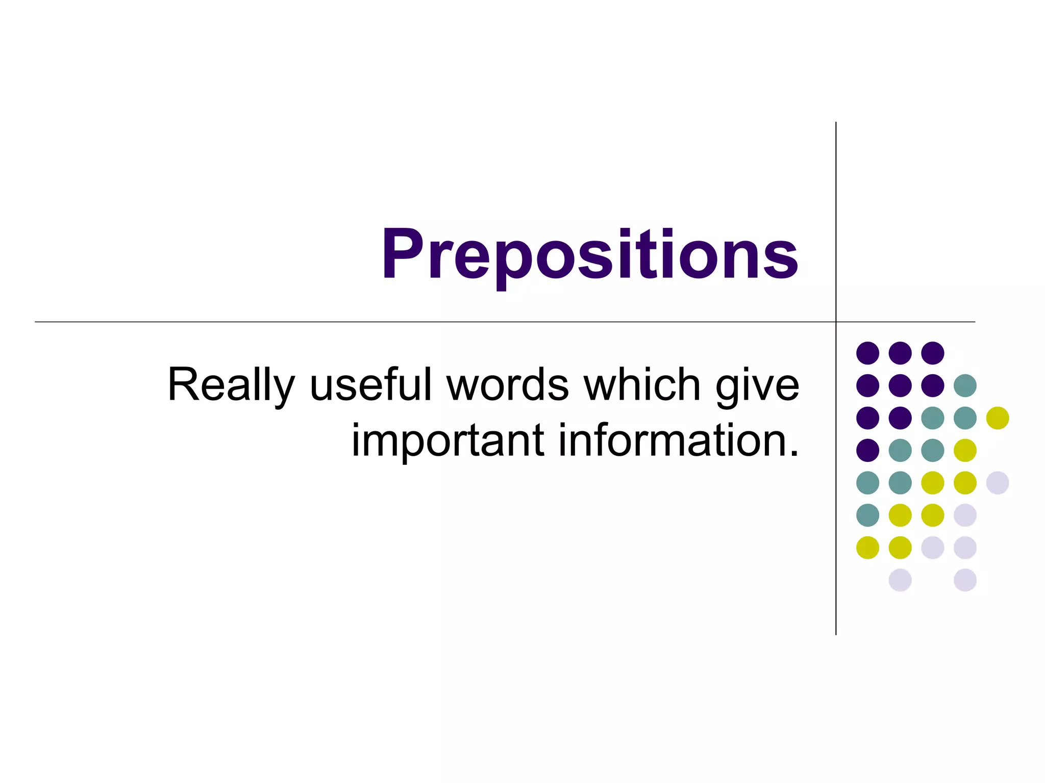 Prepositions[1] | PPT