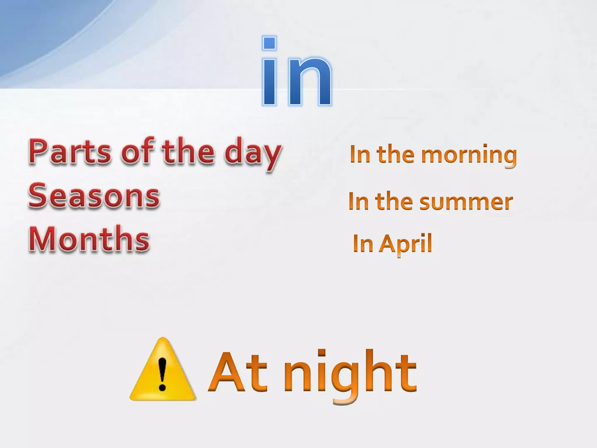 Prepositions AT IN ON | PPSX