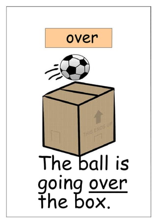 Prepositions 2 box and ball examples | PPT