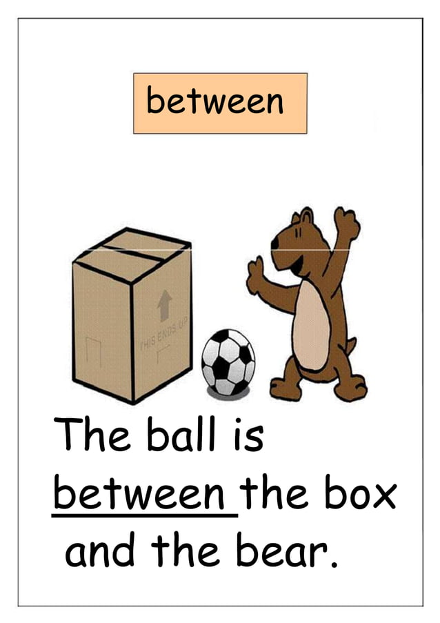 Prepositions 2 box and ball examples | PPT | Sports