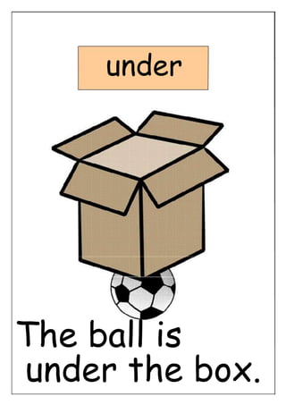Prepositions 2 box and ball examples | PPT