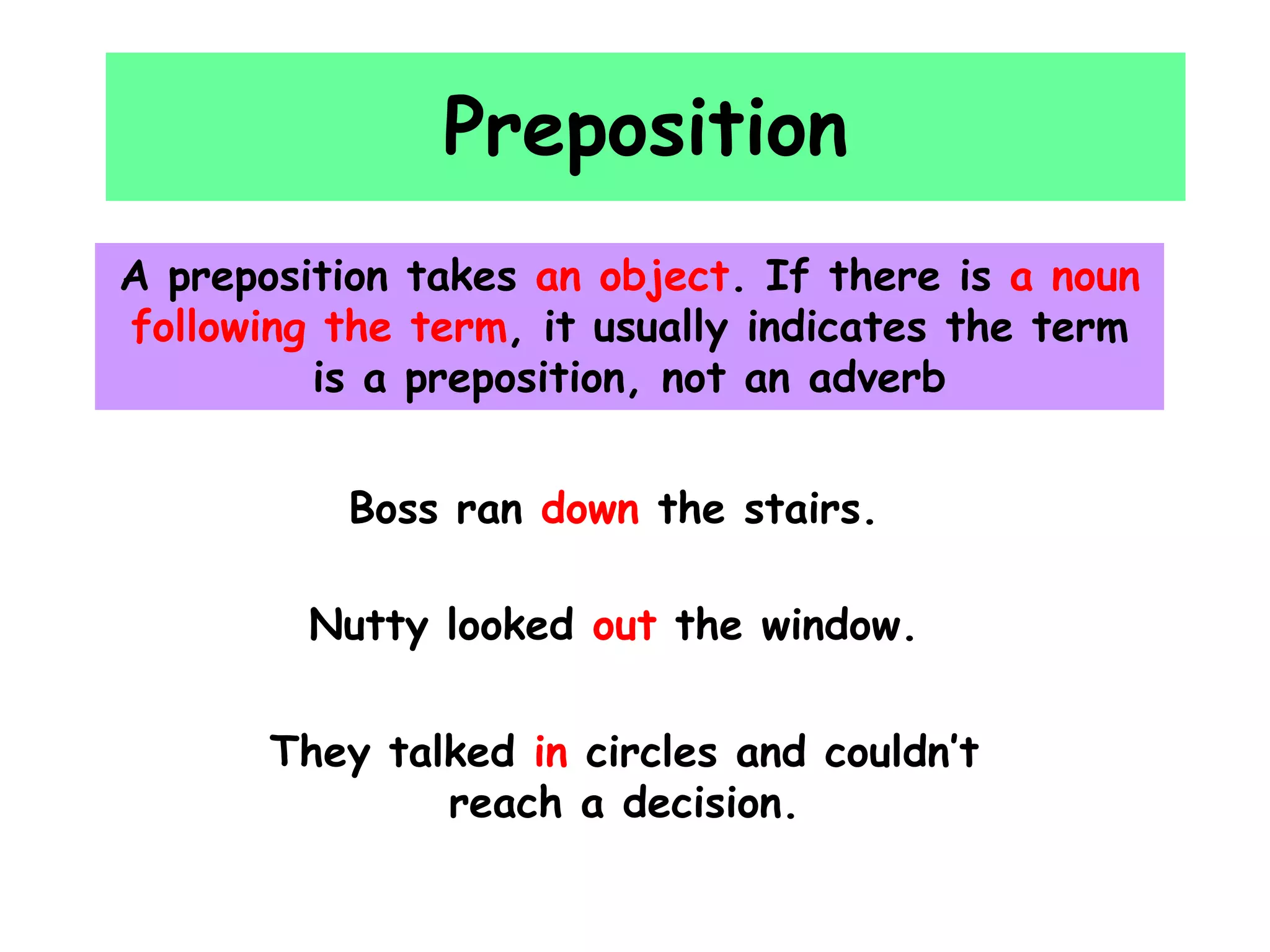 Prepositions and adverbs | PPTX