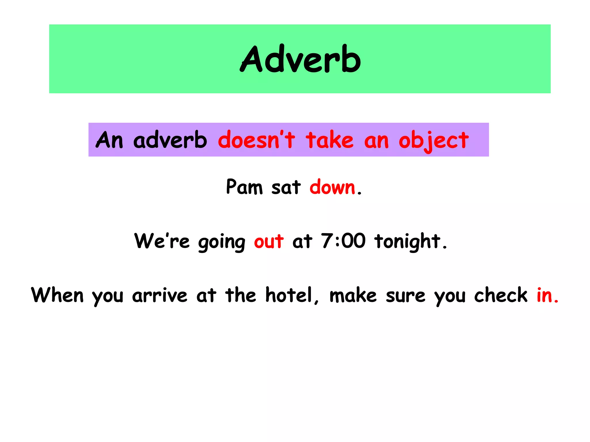 Prepositions and adverbs | PPTX