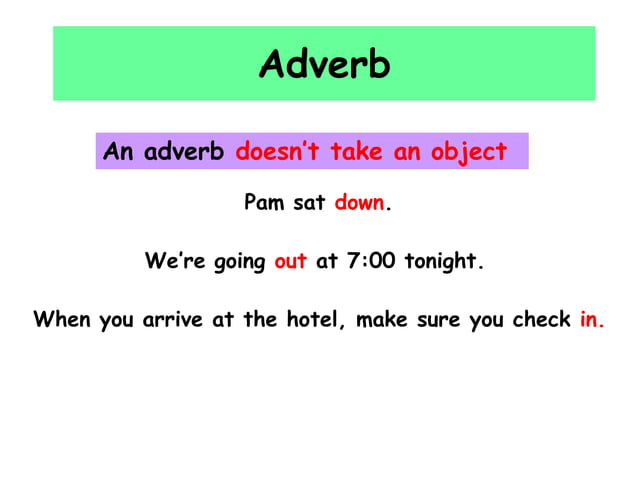 Prepositions and adverbs | PPTX