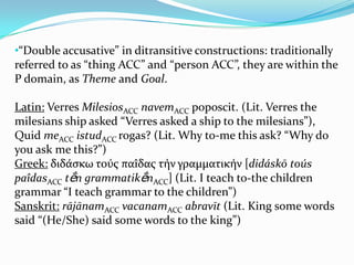 Prepositions and Case Theory | PPTX